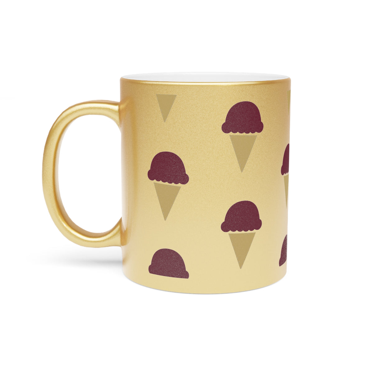 Rococo Metallic Gold Mug with Elegant Design - Perfect for Gifting & D ...